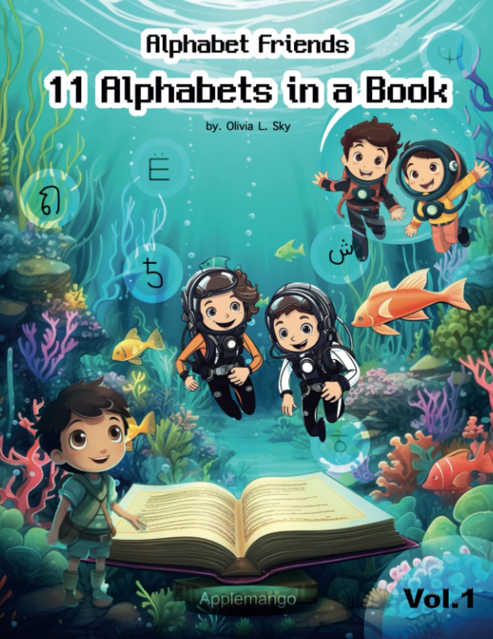 Alphabet Friends - 11 Alphabets in a Book; Arabic, Georgian, Hangul ...