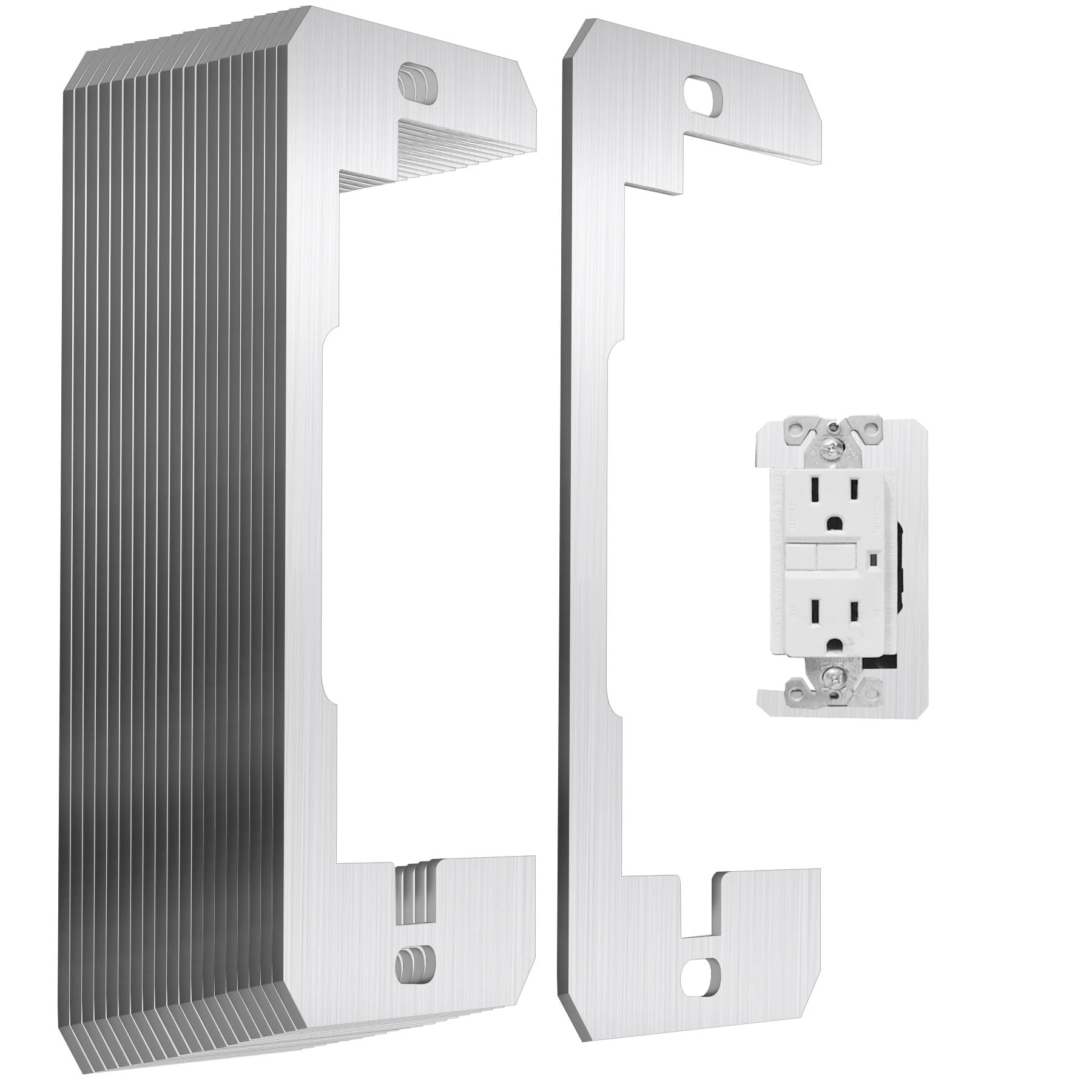 20PCS Wall Plate Spacer,Metal Flush Fit Device Leveling Plates Outlet ...