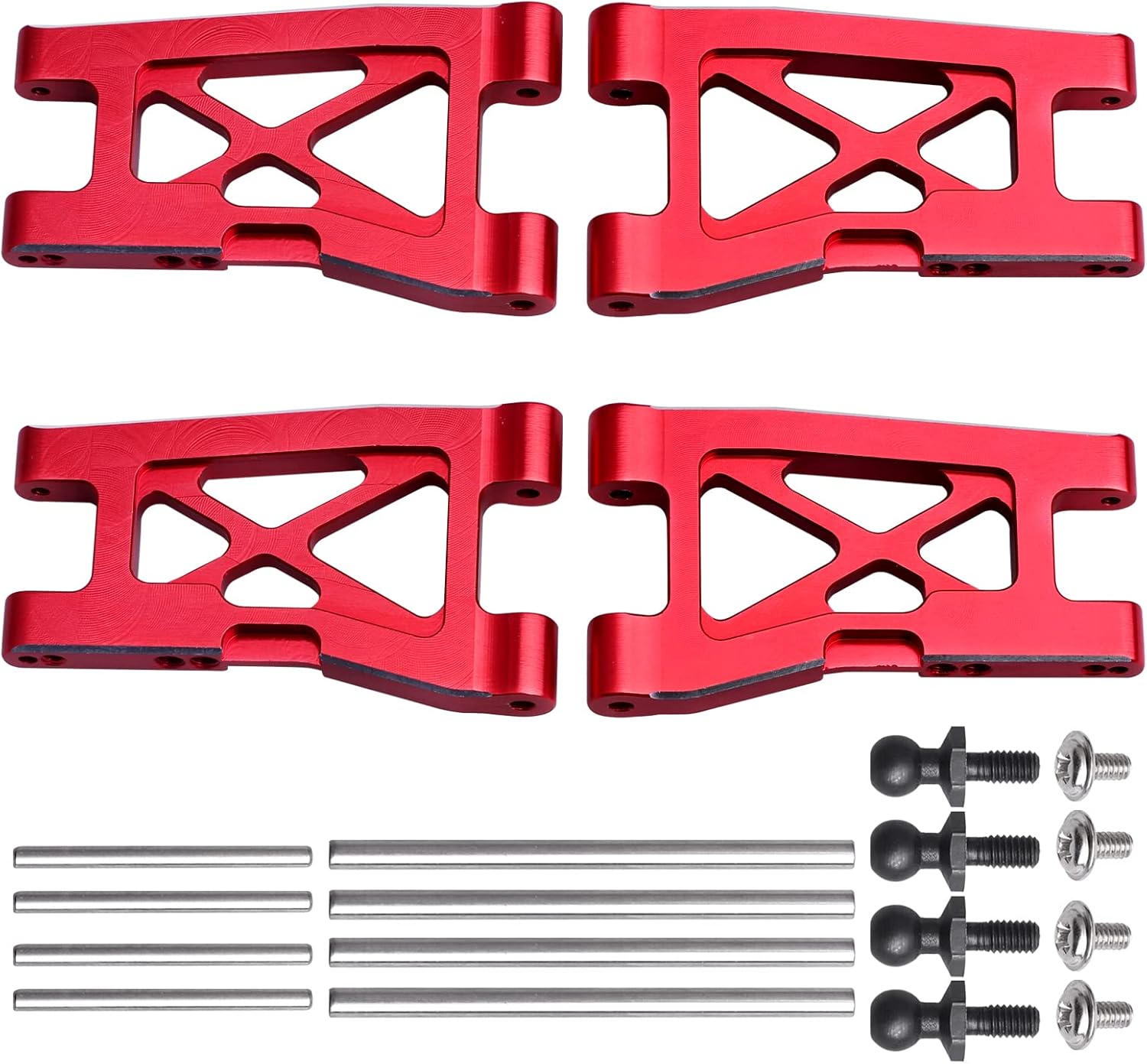 Aluminum Front & Rear Suspension Arms 4-Pack Upgrades for 1/18 Traxxas ...