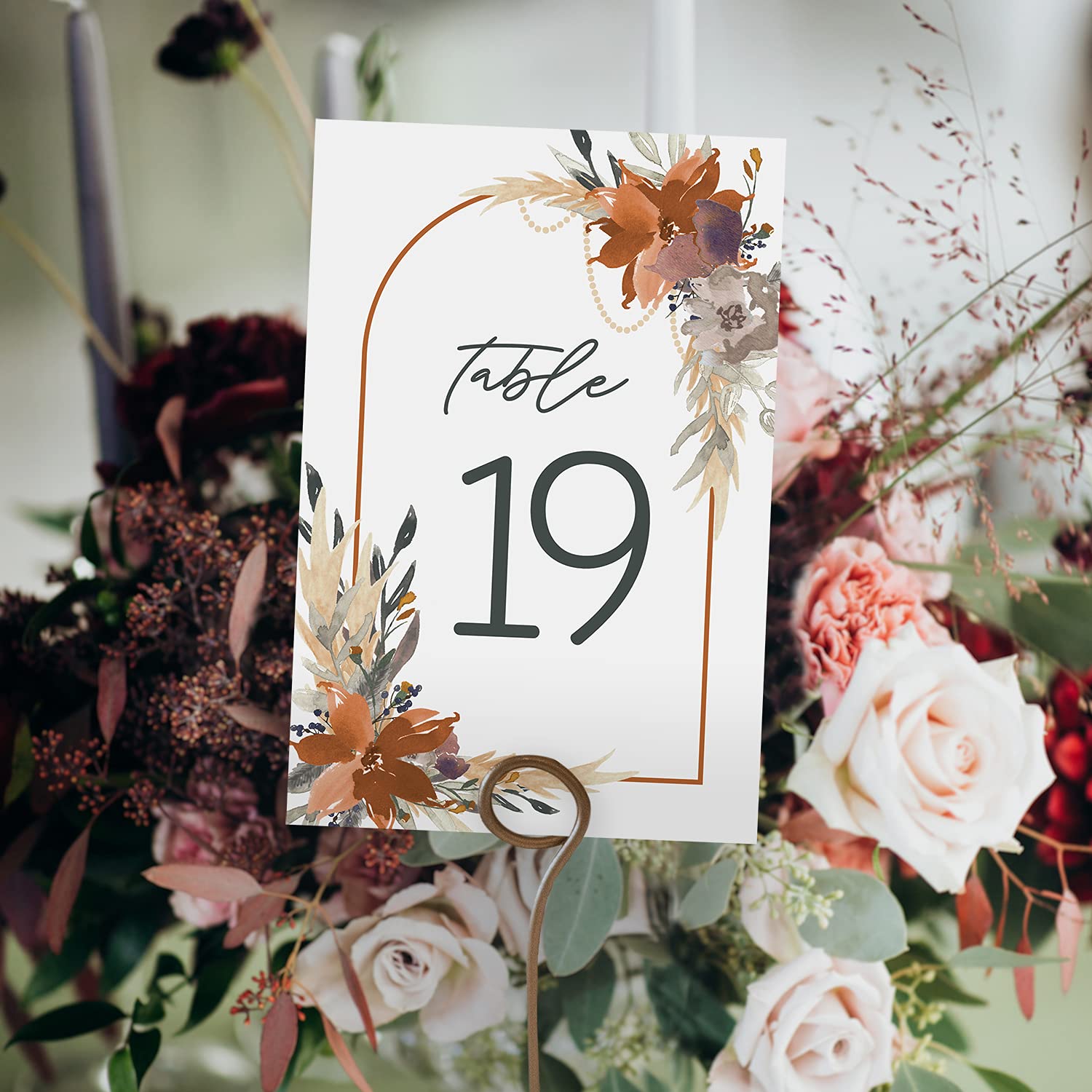 Fall Table Number Templates