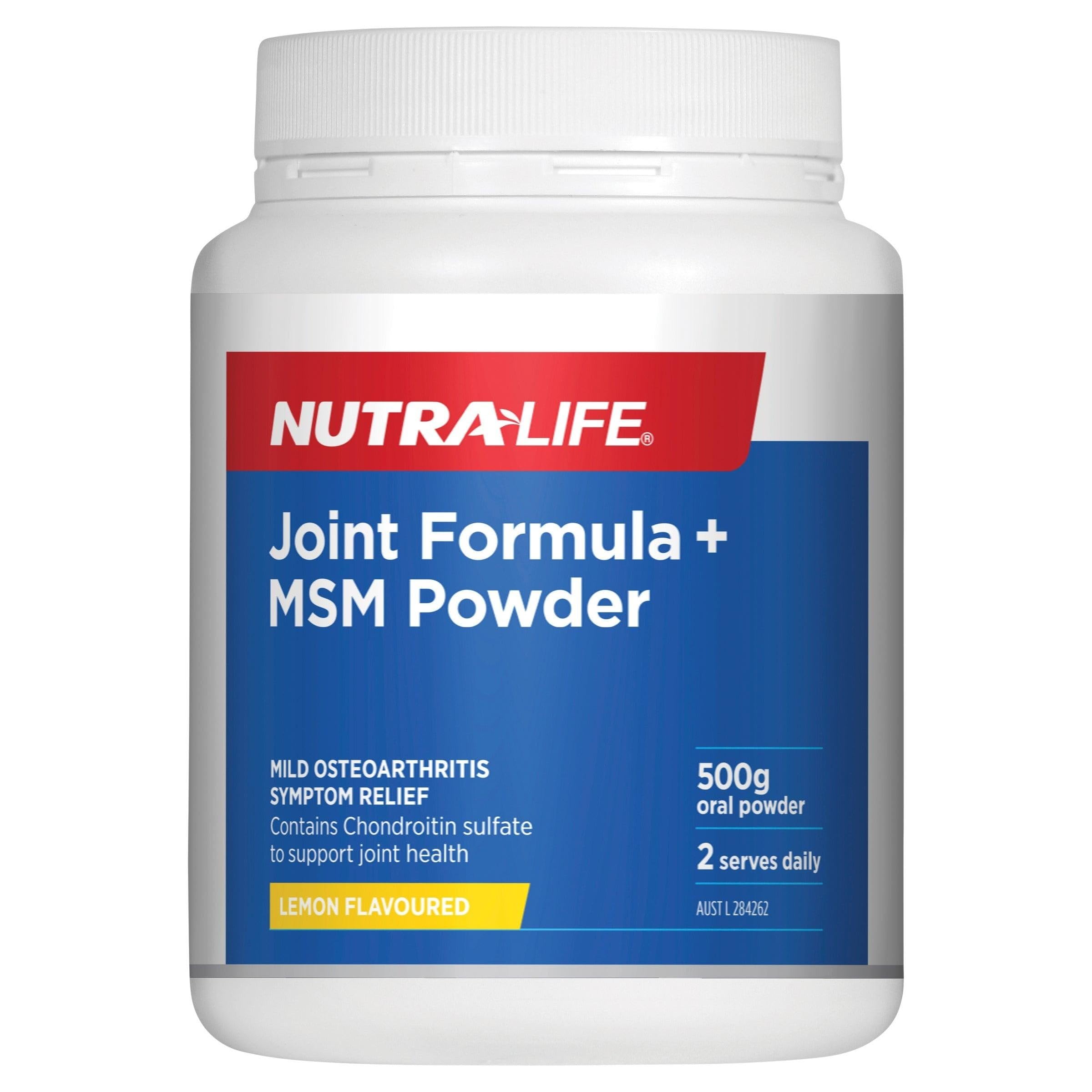 Nutra-Life Joint Formula + MSM Lemon Flavoured Oral Powder Dietary ...