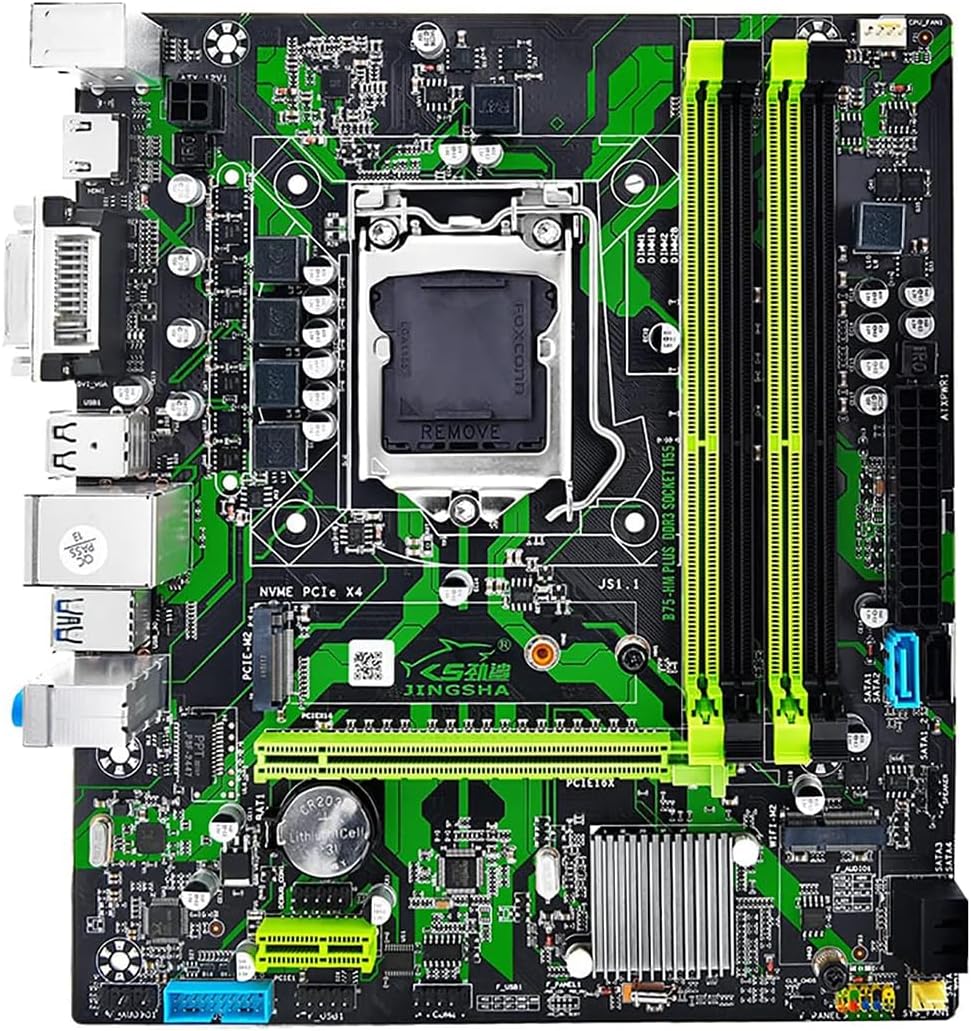 B75 Placa-Mãe LGA 1155 Suporte 4 * DDR3 USB3.0 SATA3 NVME M.2 WIFI Suporte Intel i5/7/9 Xeon E3 ...