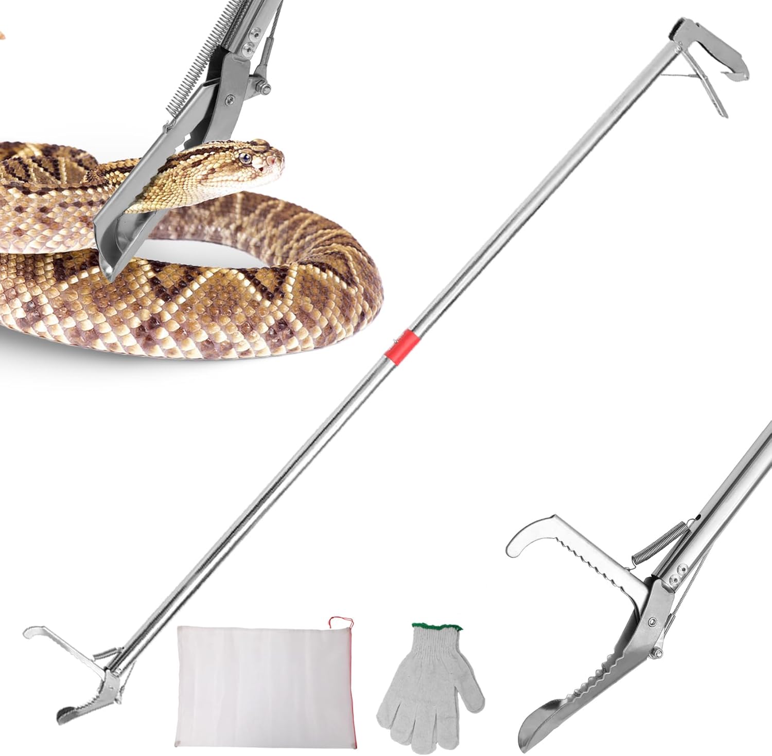 Puzau- Herramienta de Captura de Serpientes Plegable de 78 Pulgadas ...