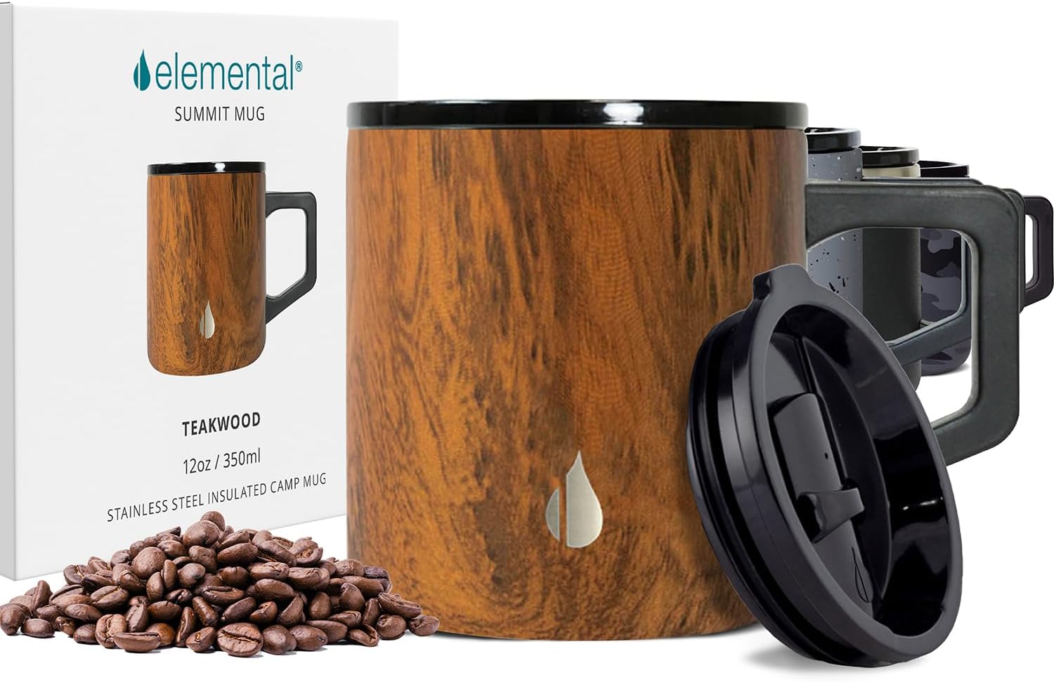 Amazon.com: Elemental Insulated Coffee Mug - Triple-Wall Stainless ...