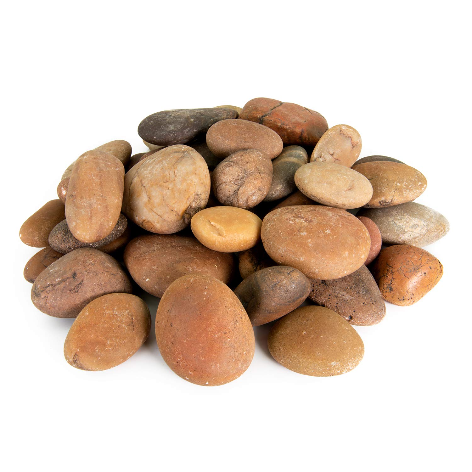 Amazon.com : Mexican Beach Pebbles | 20 Pounds of Smooth Unpolished ...