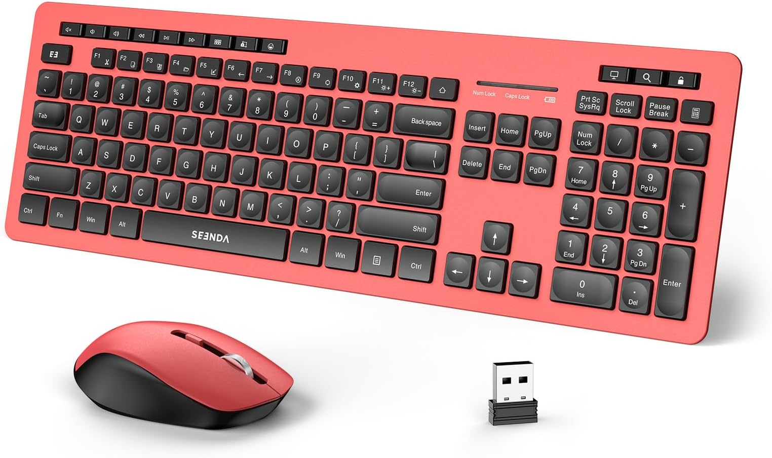 Amazon.com: RedThunder K20 Wireless Keyboard and Mouse Combo, Full Size ...