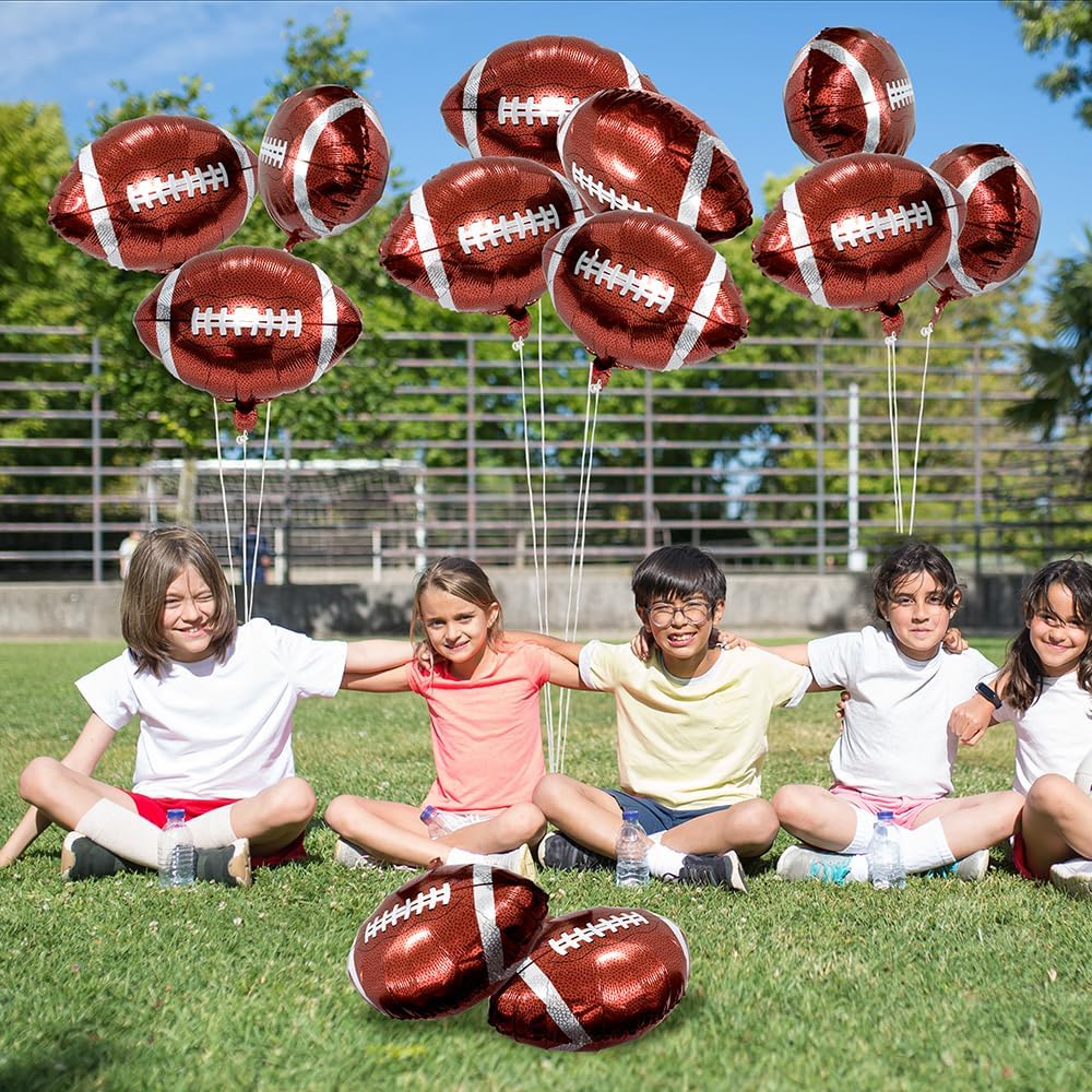 Deermon Paquete de 12 globos de aluminio de Mylar de fútbol americano ...