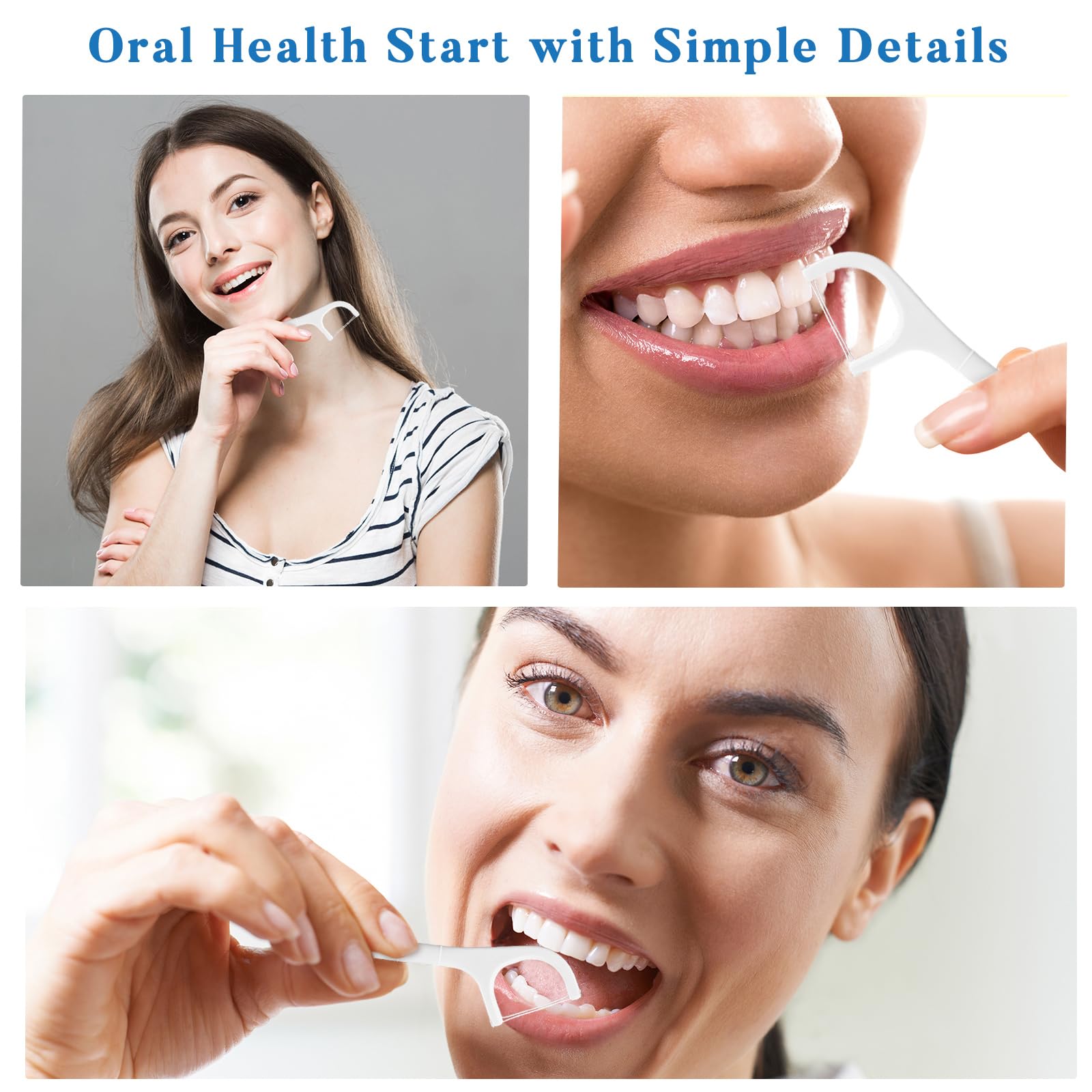 Snapklik.com : Orthodontic Double Line Floss Pick For Braces, Fit Under ...