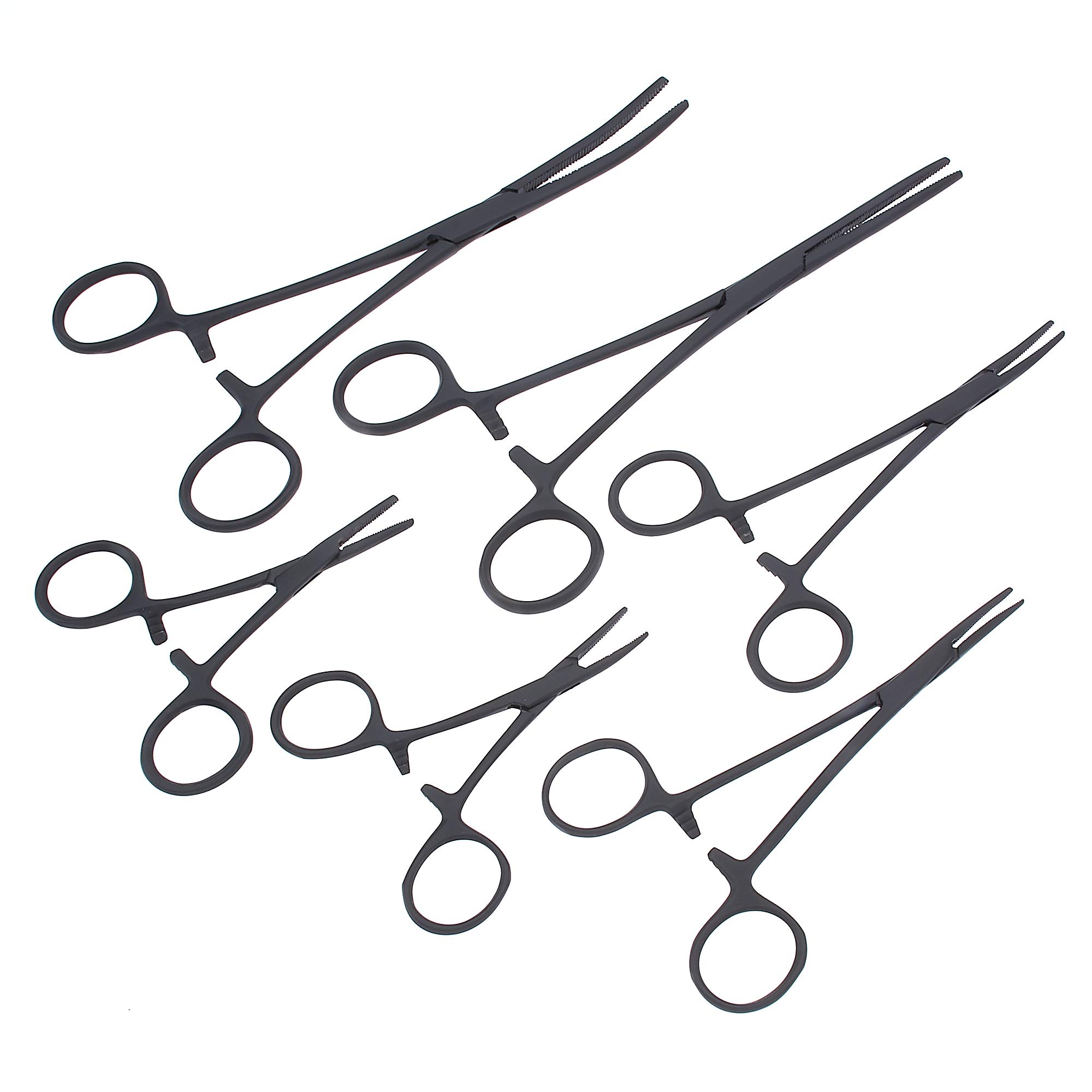 Snapklik.com : Surgical Online Hemostat Forceps Set - 6 Tactical Black ...