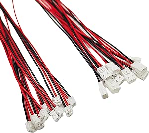 Amazon.com: 10 Pairs JST ZH1.5mm 2Pin Mini Micro Electrical Male and Female Connector Plug with ...