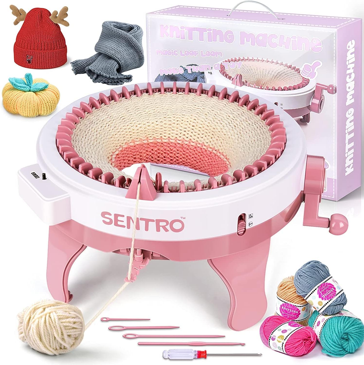 Knitting Machines,SENTRO 48 Needle Knitting Machine,Smart Weaving ...