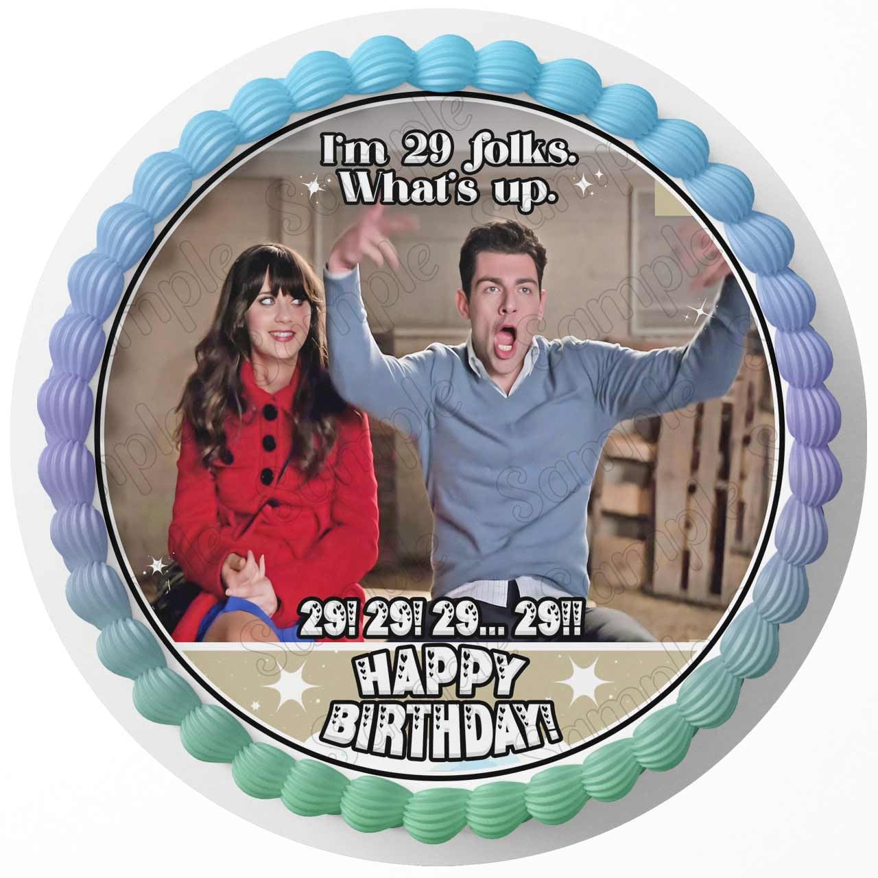 Amazon.com: Cakecery New Girl 29 TWENTY NINE Schmidt Jessica Day Edible ...