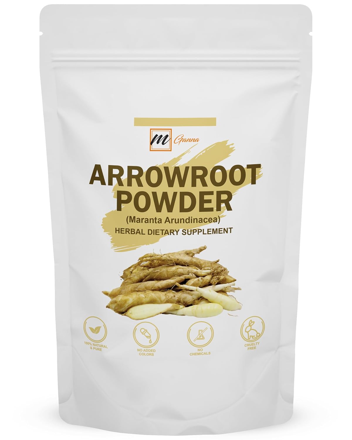 Amazon.com: mGanna 100% Natural Arrowroot Powder for Baking and Food ...