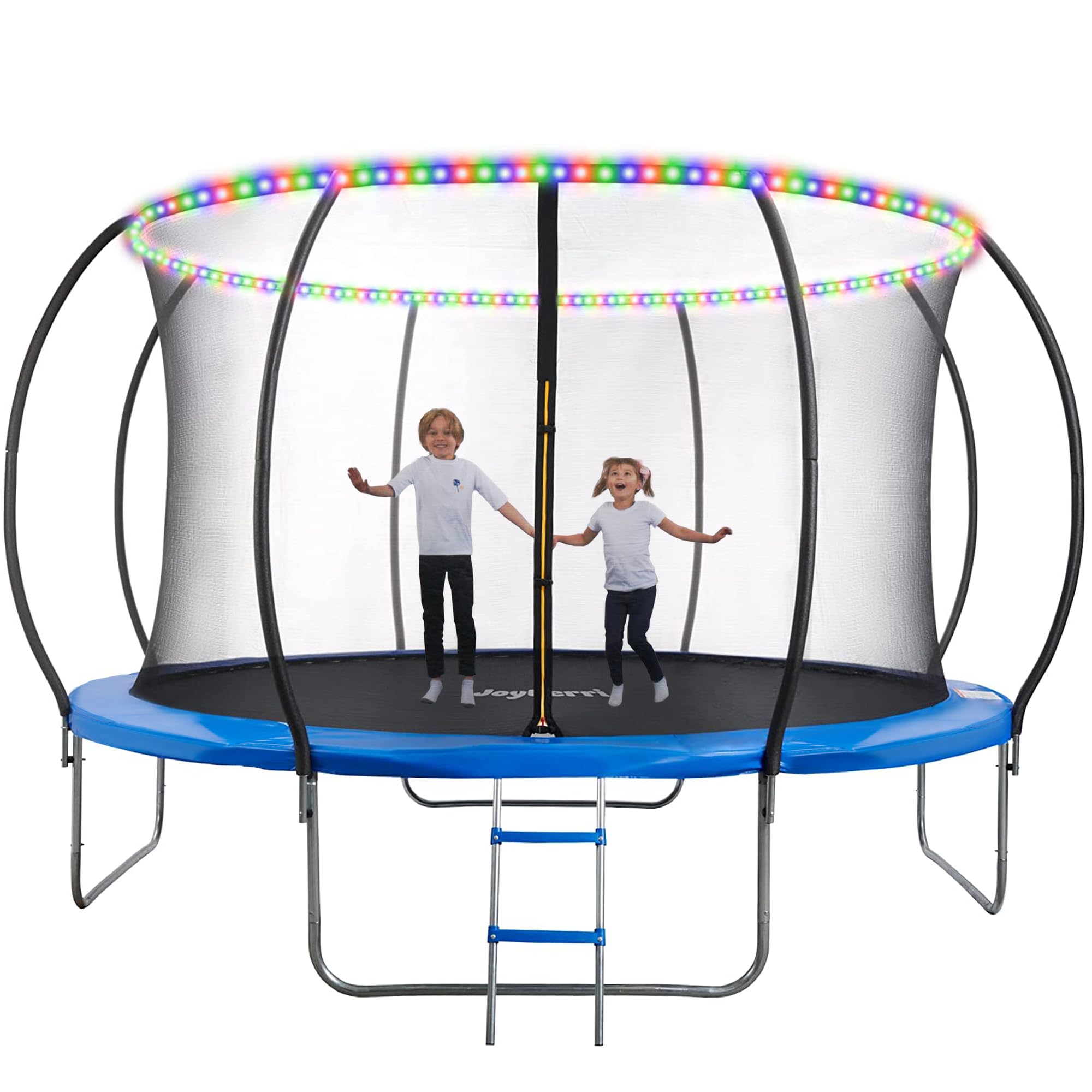 Amazon.com : JoyBerri Trampoline - 10 Ft, 12Ft Trampoline with LED ...