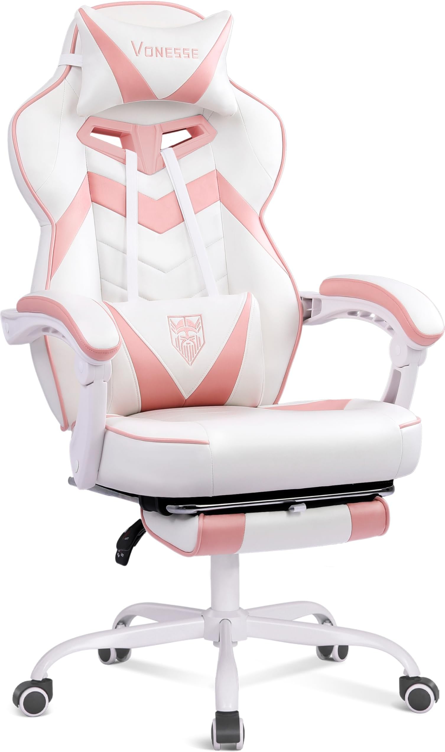 Amazon.com: Zeanus Pink Gaming Chair for Adults & Girls - PC & Computer ...