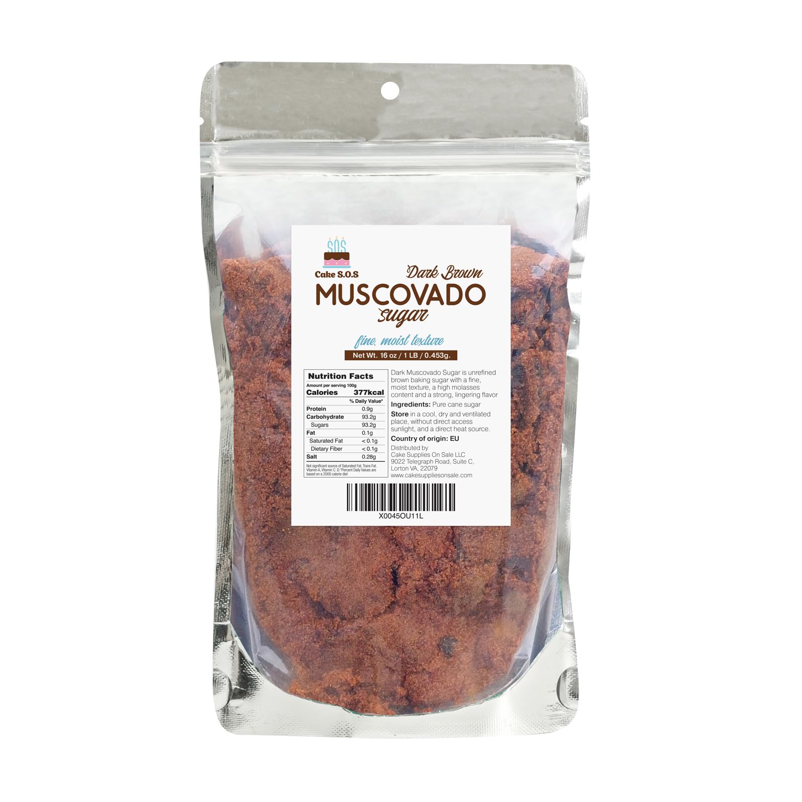 Amazon.com: Dark Brown Muscovado Sugar, 1-Pound Bag : Grocery & Gourmet ...