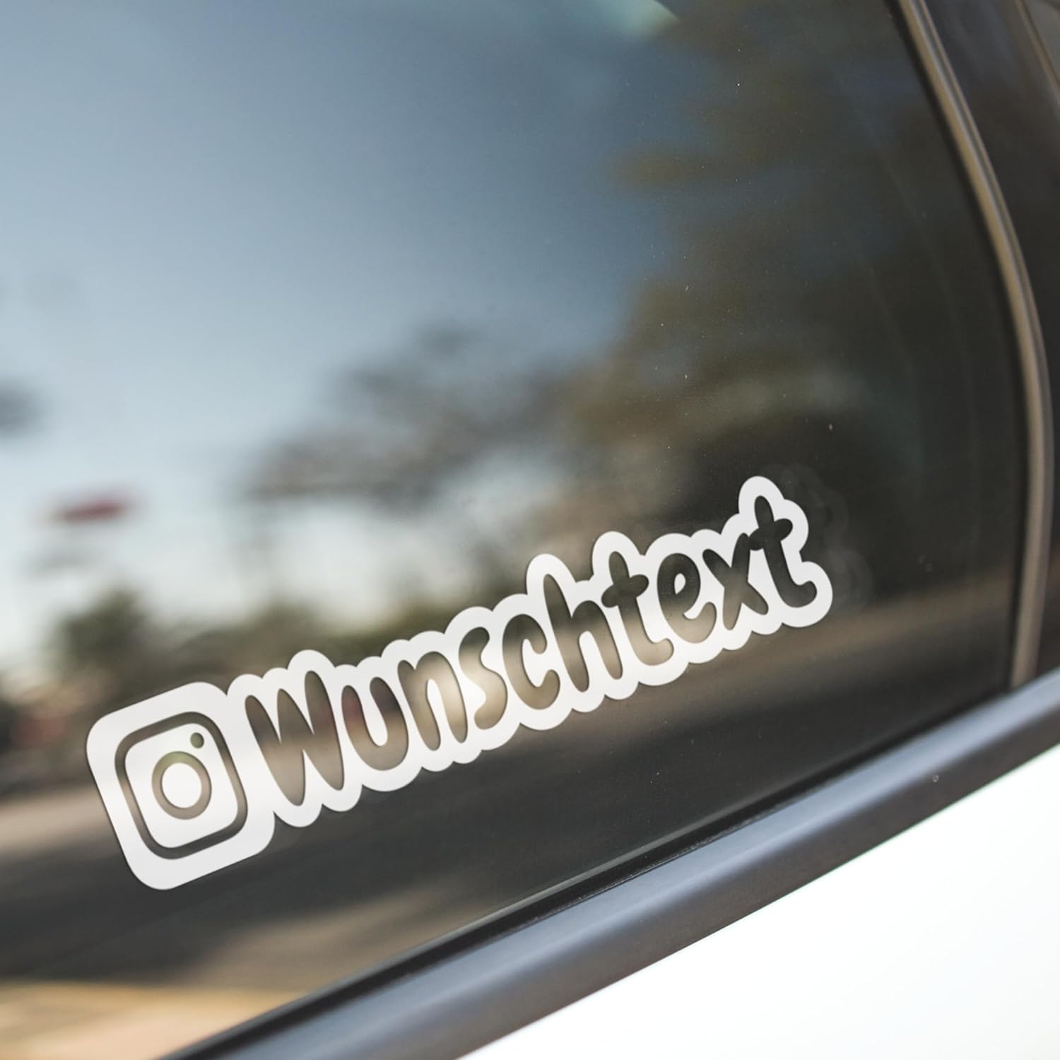 Klebekönig Instagram Aufkleber mit Name für Auto Motorrad Roller Helm ...