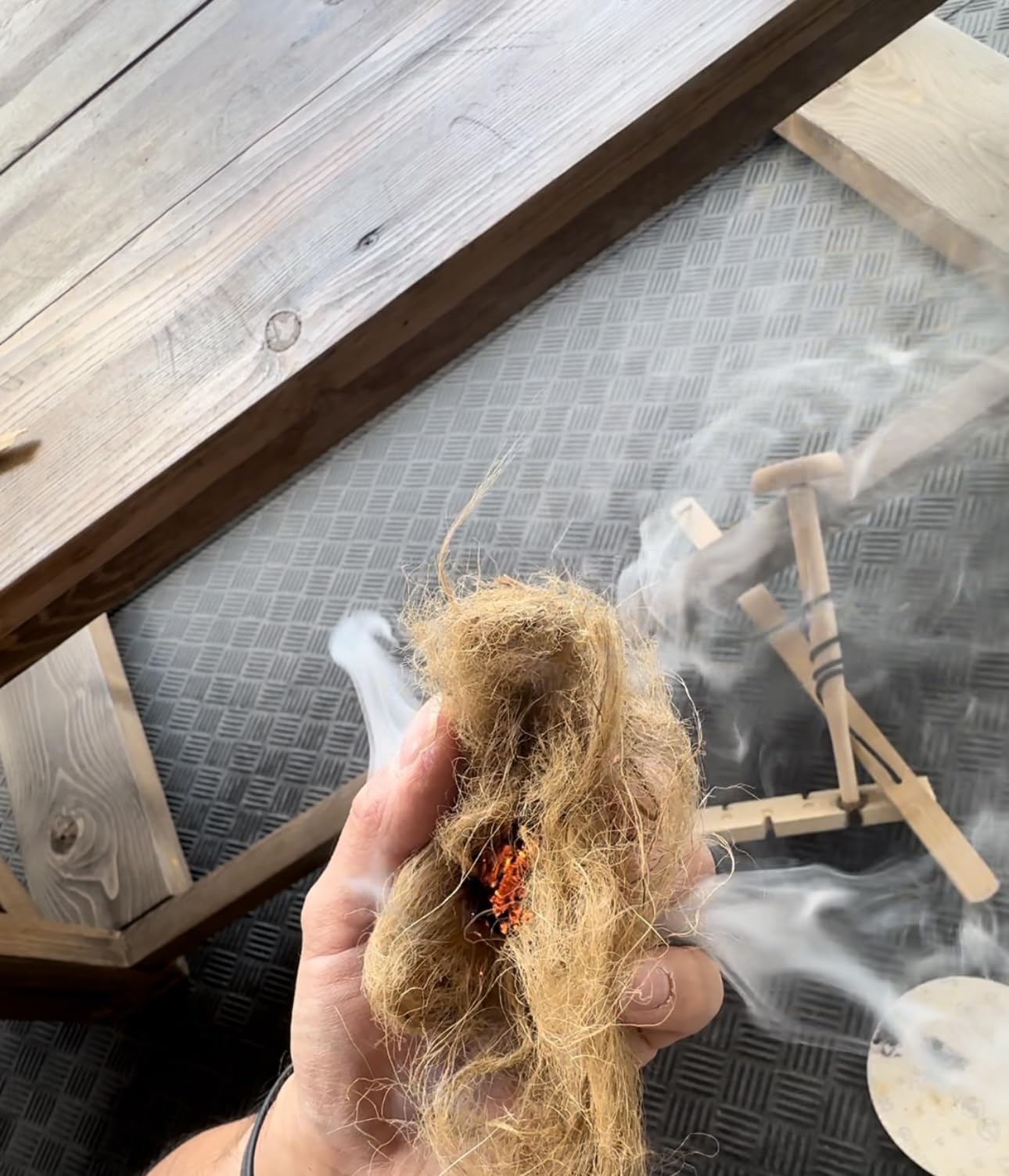 SXTL 1 Pack Bow Drill Fire Starter Kit Outdoor Survival Practice Tool ...