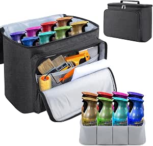 Amazon.com: LOTCAIN Spray Paint Can Storage Bag,Heavy Duty Paint Bottle ...