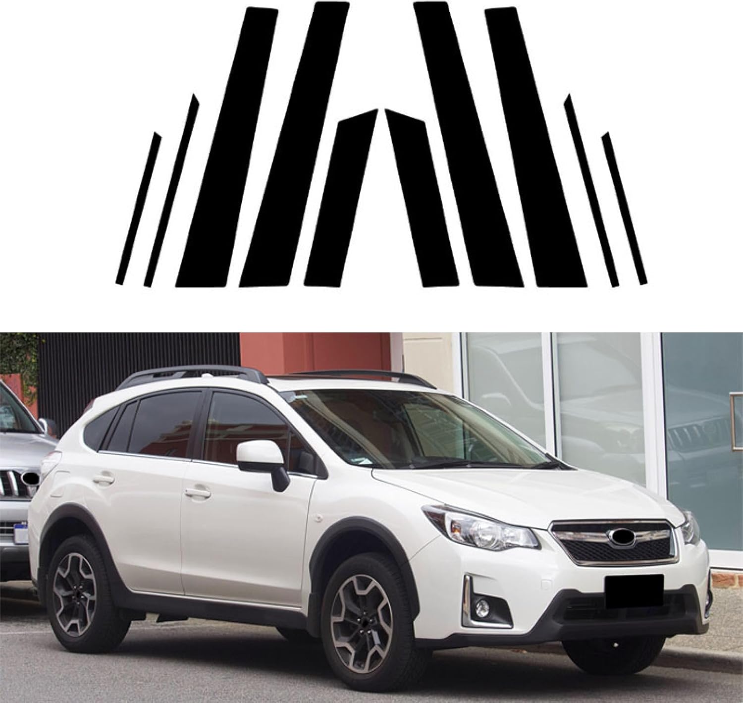 Amazon.com: NYAANE Car Window B C Pillar Post for Subaru Crosstrek ...