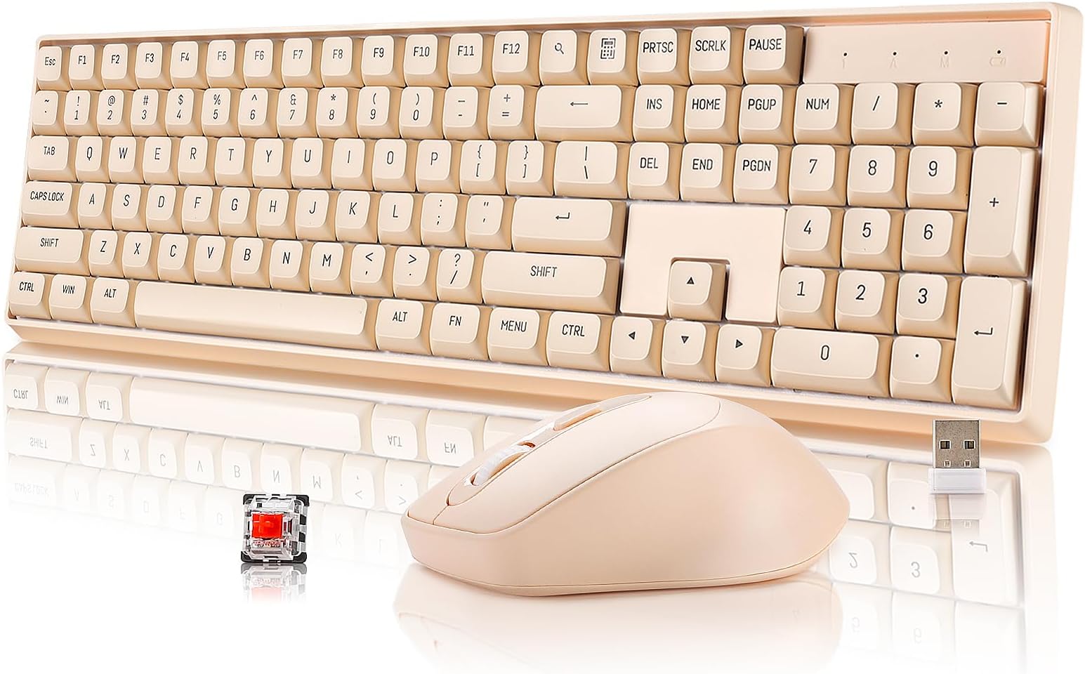 Amazon.com: darkFlash Wireless Mechanical Keyboard and Mouse for Office ...