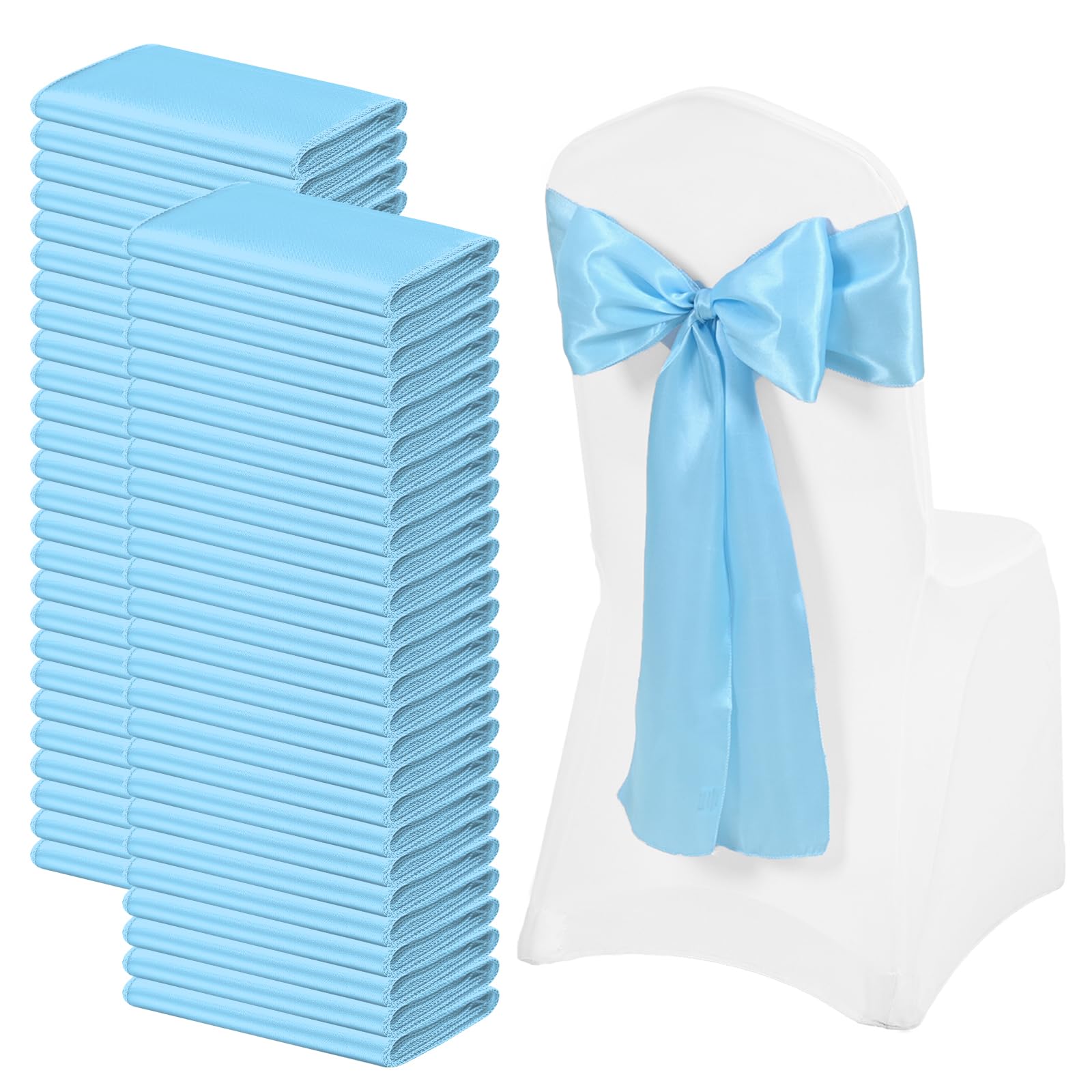 Cintas Azules Para Bodas Conjunto Globos Aislados Renderizado Cintas