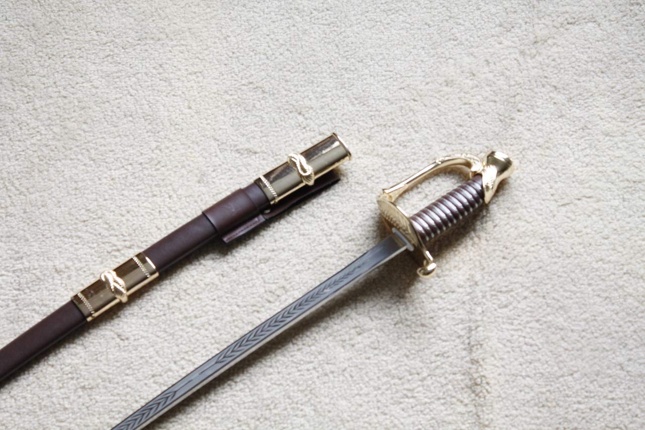 Amazon.com : S4809 Brown Saudi Arabia Ceremonial Military Officer Sword ...