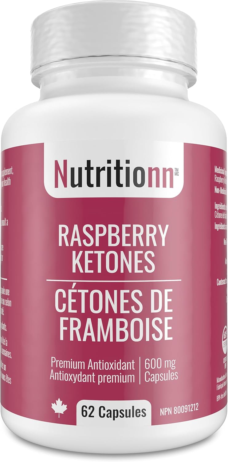 Raspberry Ketones by Nutritionn - 600 mg Capsules - Premium, 100% Pure ...