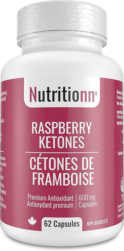 Raspberry Ketones by Nutritionn - 600 mg Capsules - Premium, 100% Pure ...