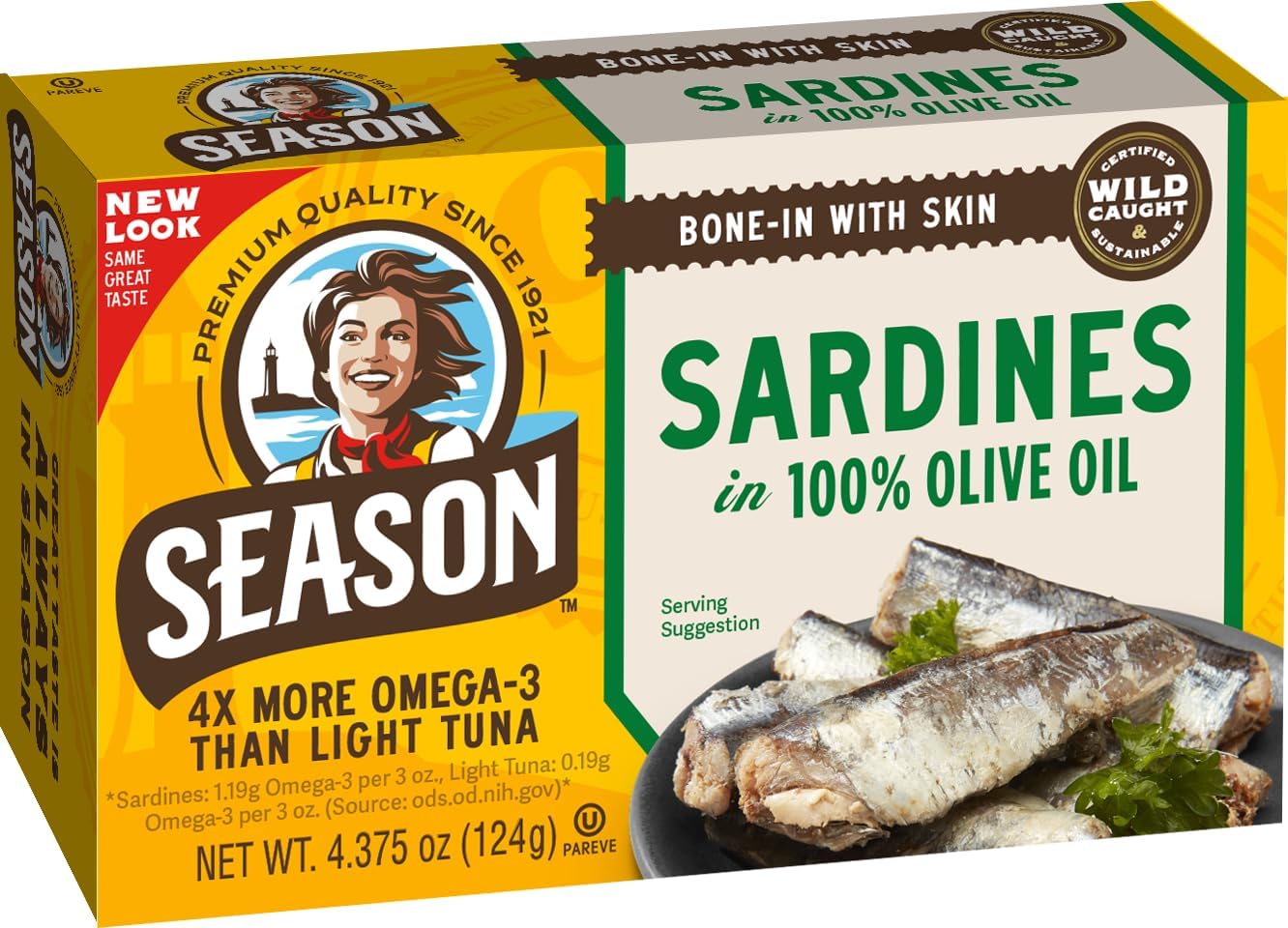 Amazon.com: Season Sardines in Olive Oil - Wild Caught, 22g of Protein ...