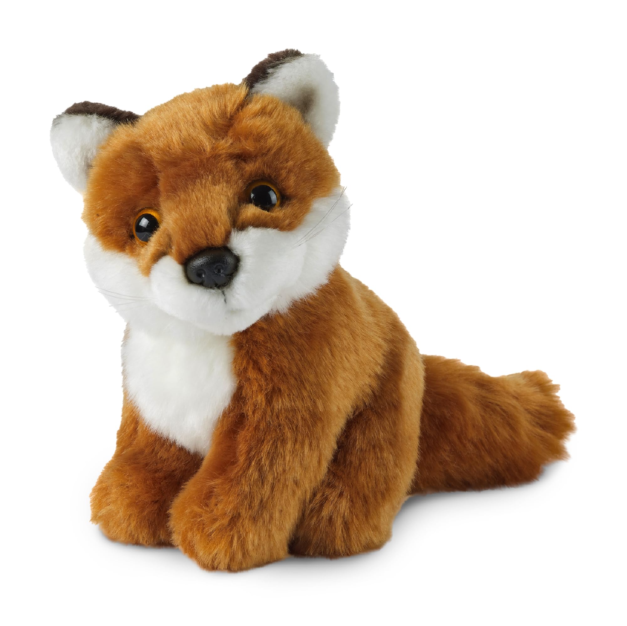 Amazon.com: Living Nature Small Fox, Realistic Soft Cuddly Sitting Fox ...