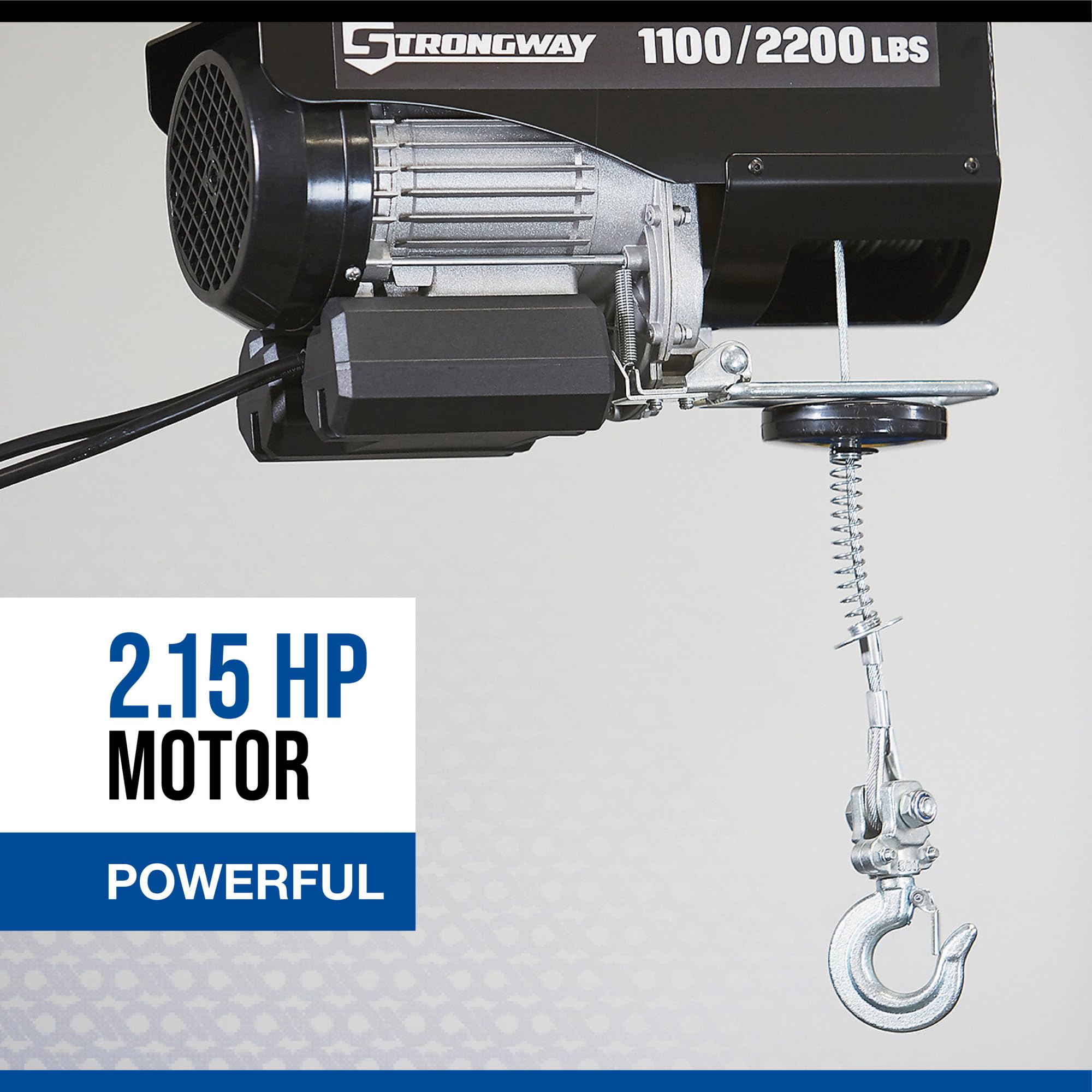 Snapklik.com : Strongway Electric Cable Hoist 1100-lb. Single-Line ...