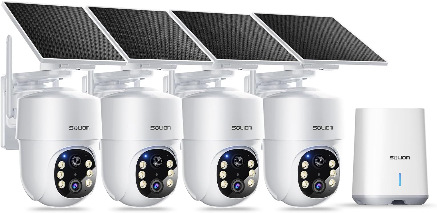 Amazon.com : SOLIOM- 5MP Security Cameras Wireless Outdoor, No ...