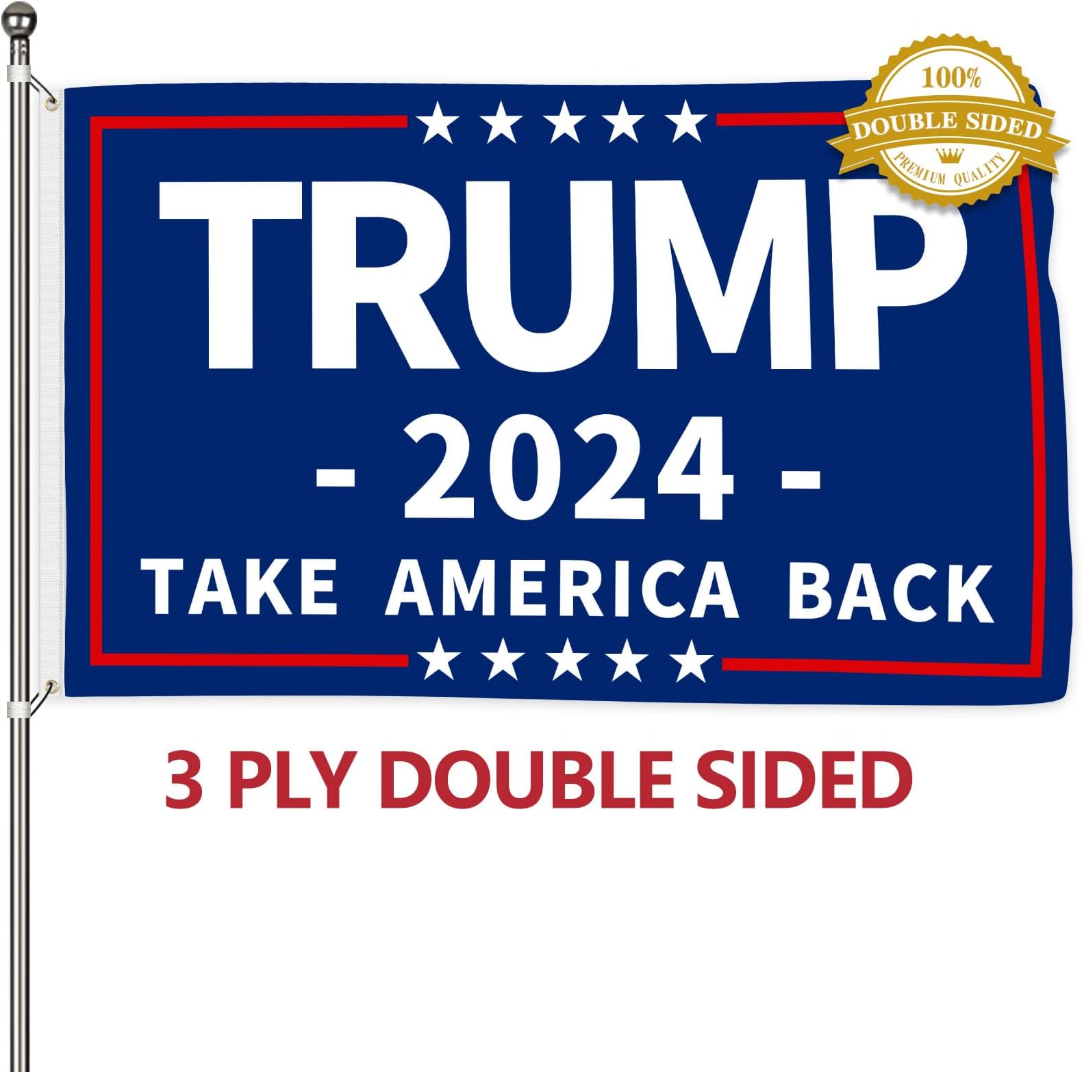 Amazon.com : Probsin Trump 2024 Flag 3x5 Ft Decorations Outdoor Double ...
