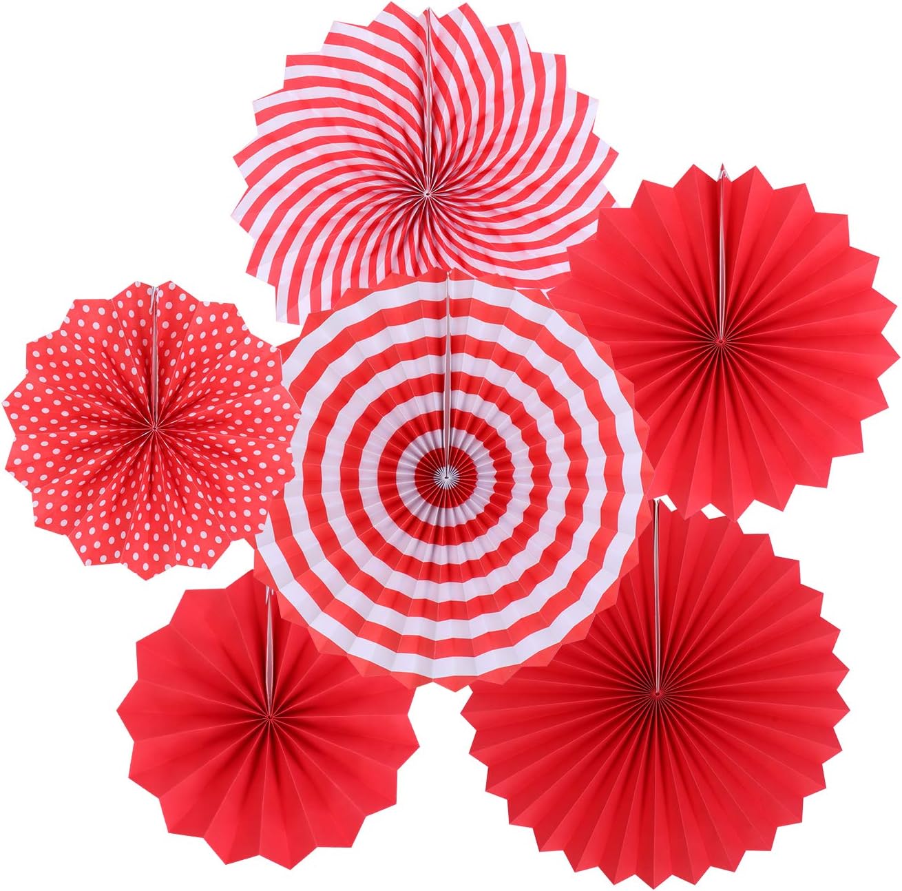 Amazon.com: Sunshine Yellow Round Hanging Paper Fans Decorations Baby ...