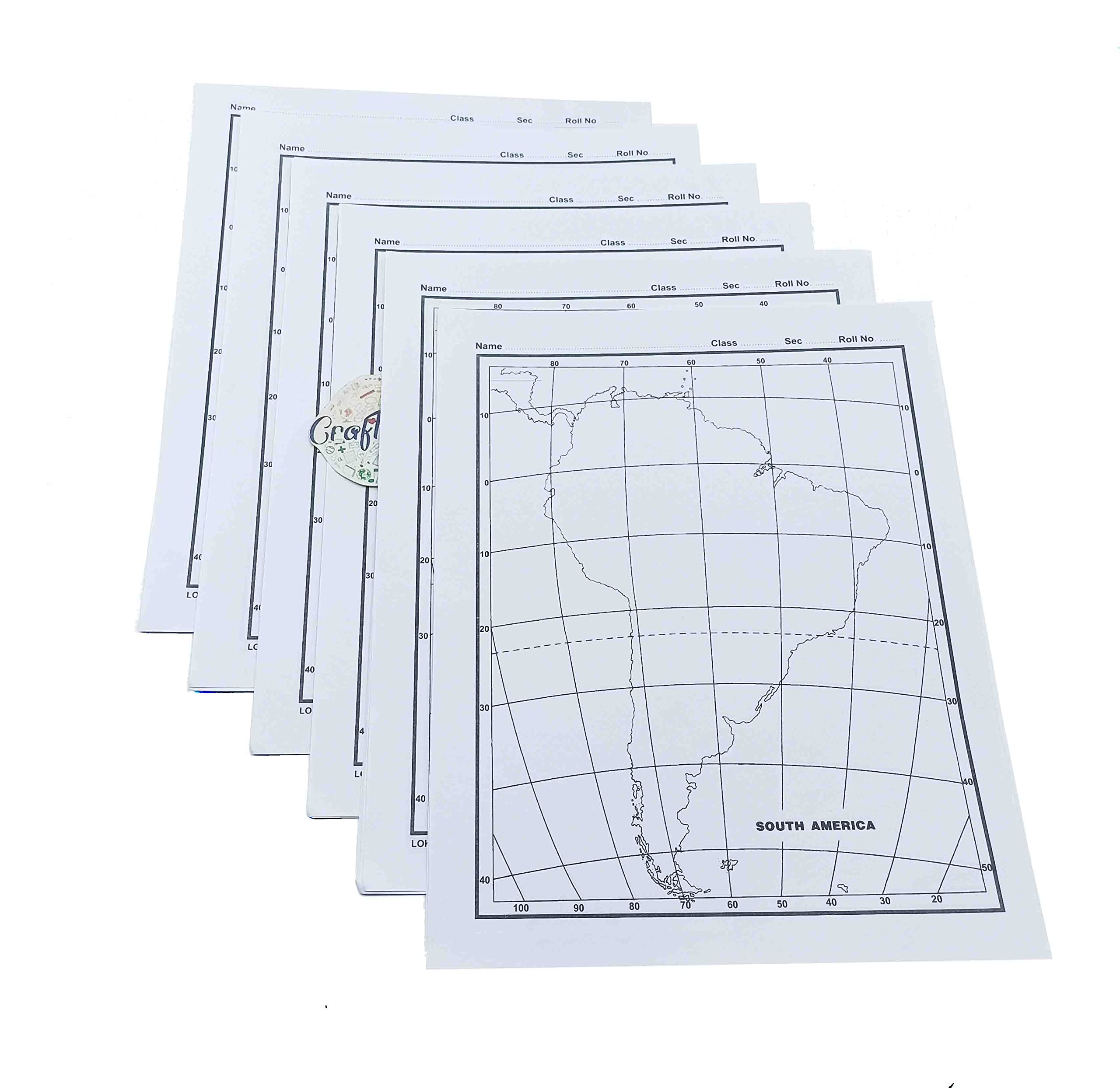 A Big Blank Map South America