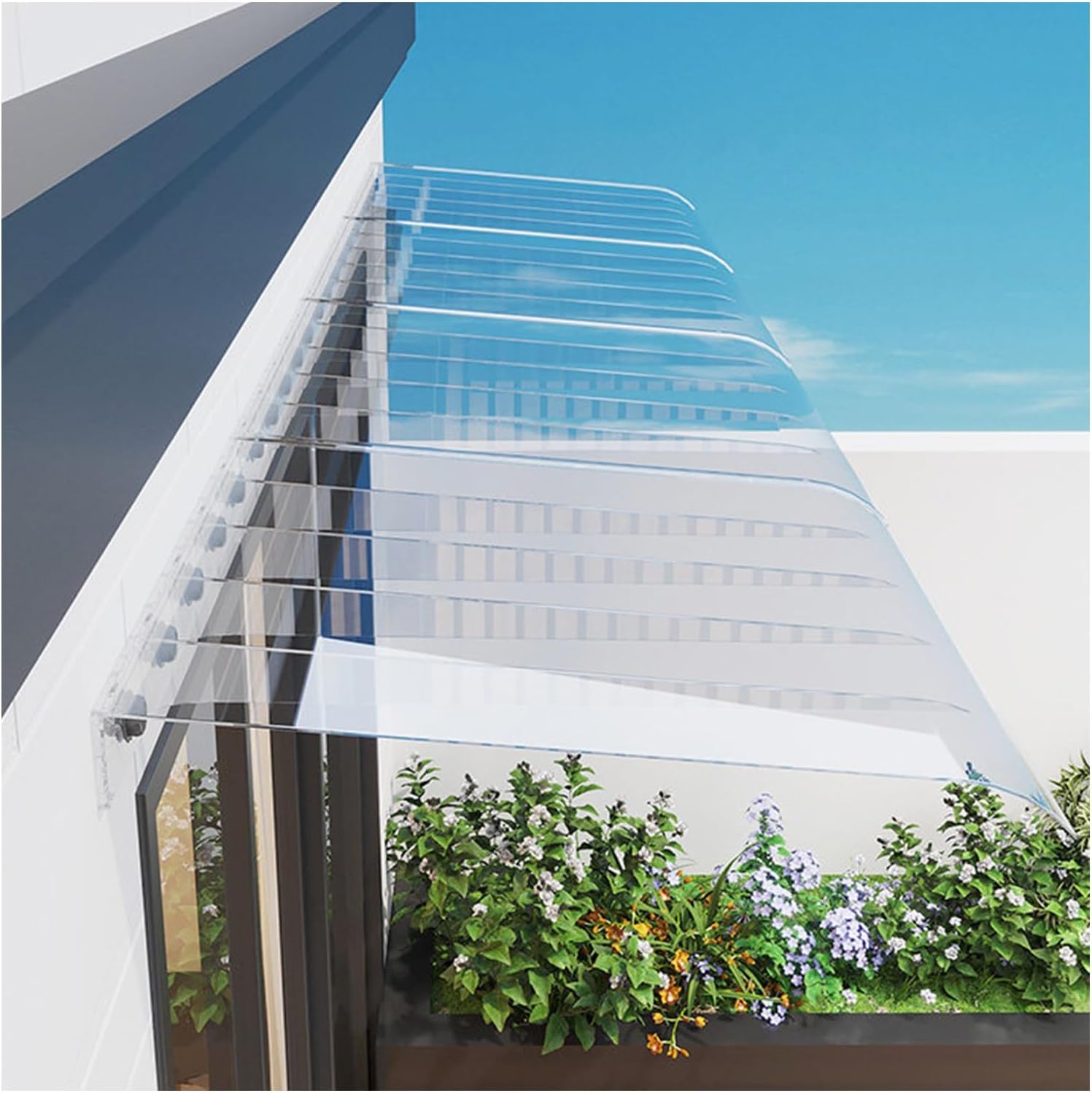 Heavy Duty Outdoor Door Patio Awning Canopy,Polycarbonate Front Door ...