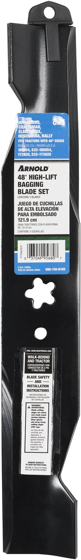 Amazon.com : MTD Genuine Parts 490-110-M110 46-Inch High-Lift Blade Set ...
