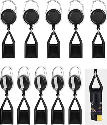 Amazon.com: GAUENEEN 10 Pcs Retractable Lighter Clip Holder, Keychain ...