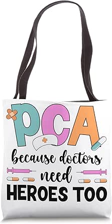 Amazon.com: PCA Appreciation Patient Care Assistant PCA Nurse Tote Bag ...