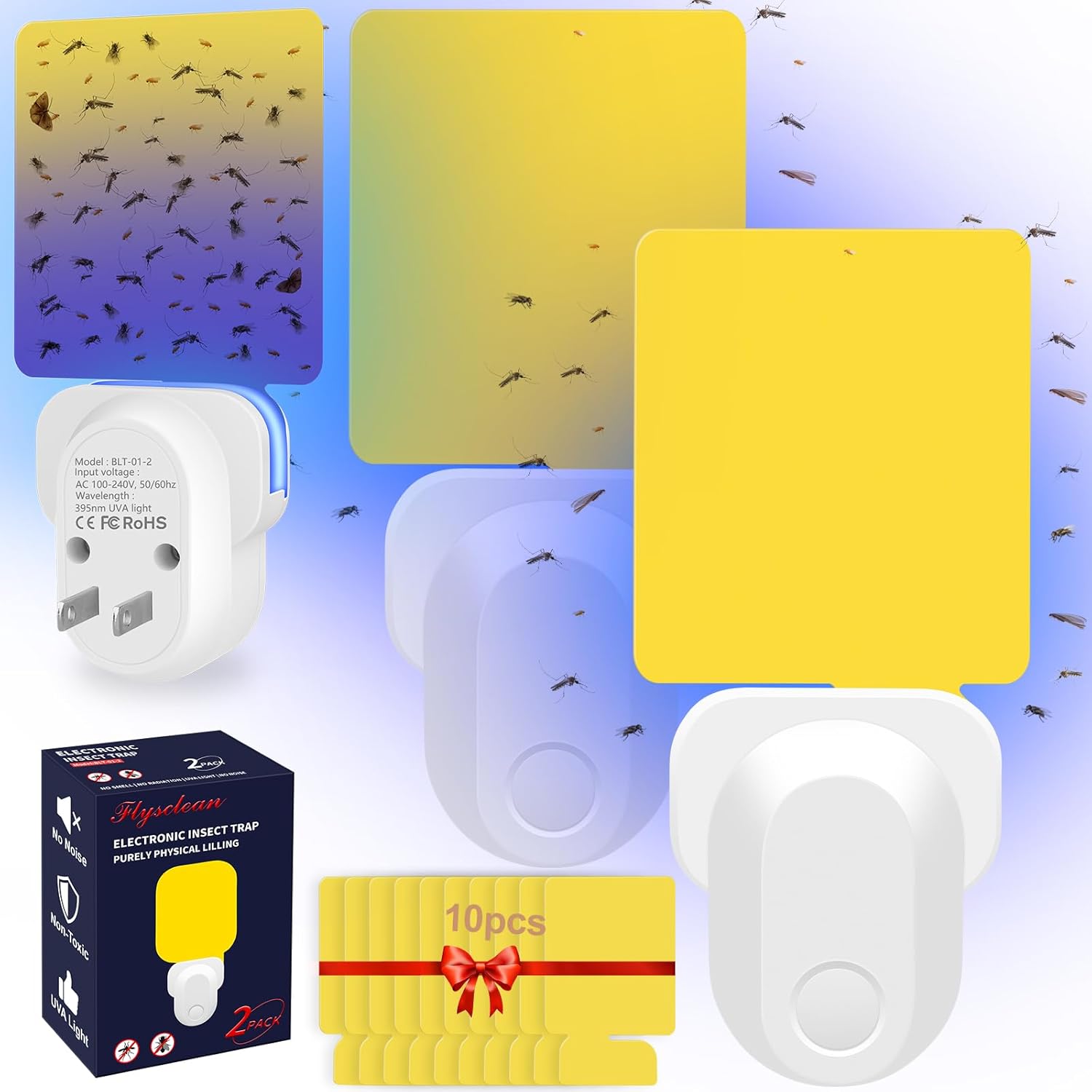 Amazon.com : Flying Insect Trap Plug-in Indoor, Gnat Traps for House ...