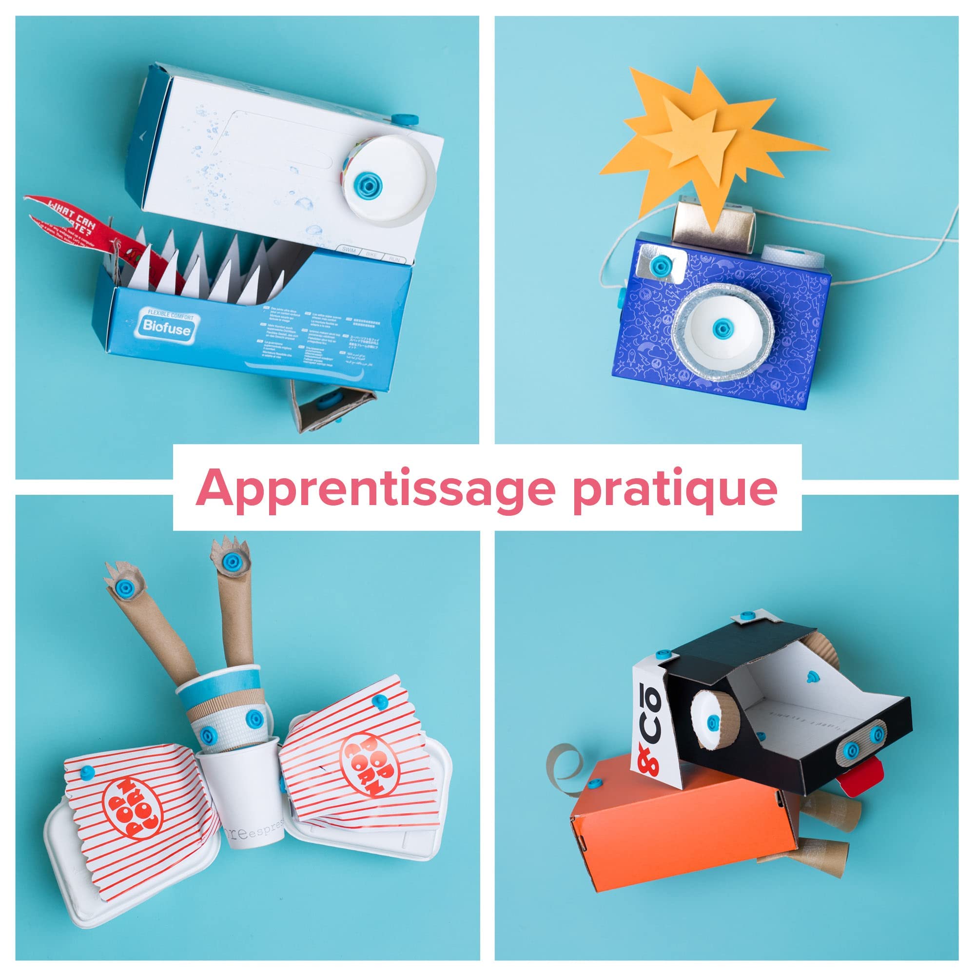 Makedo Explore Toolbox | Cardboard Construction Tools for Kids Age 5 ...