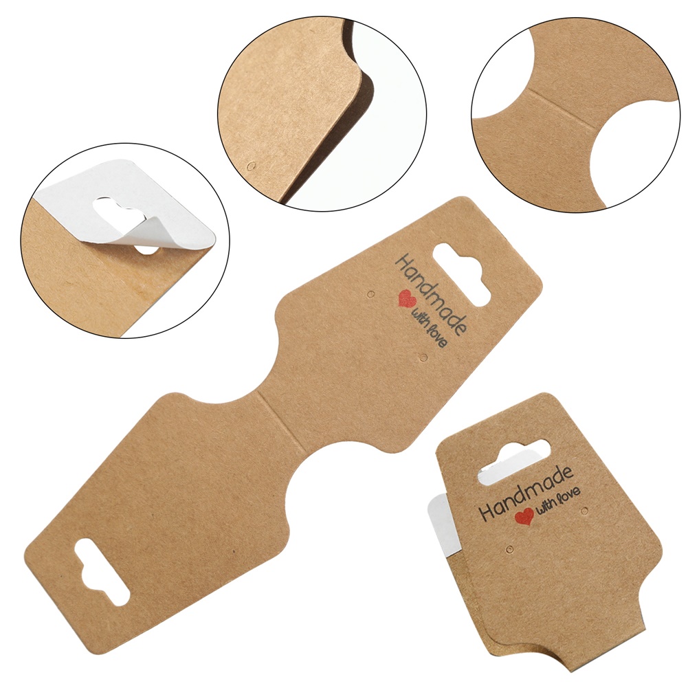 Watch 200pcs Self Adhensive Necklace Keychain Display Cards on Amazon Live