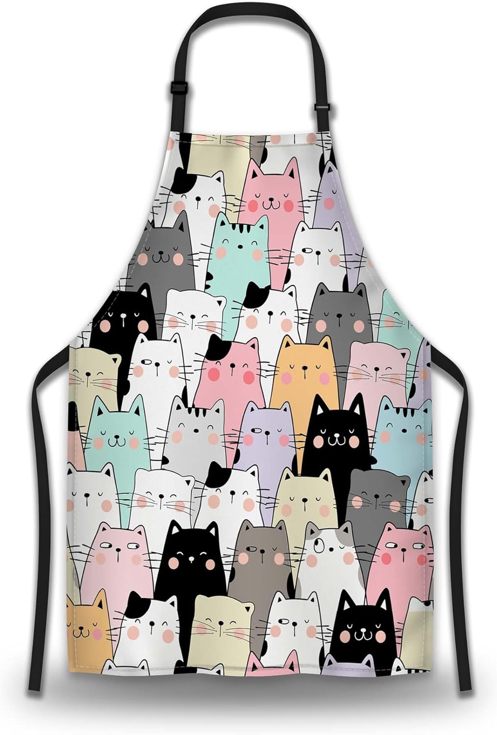 Amazon.com: Olikked Dishwashing Apron for Women Cute Cats Cute Aprons ...