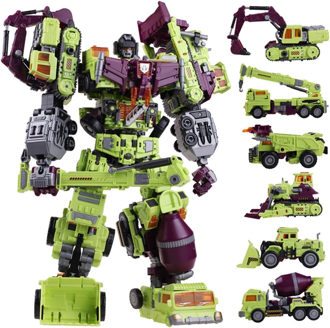 LCCLTOY Transformer Toys Devastator 6 in 1 Sets 3rd Party Action ...