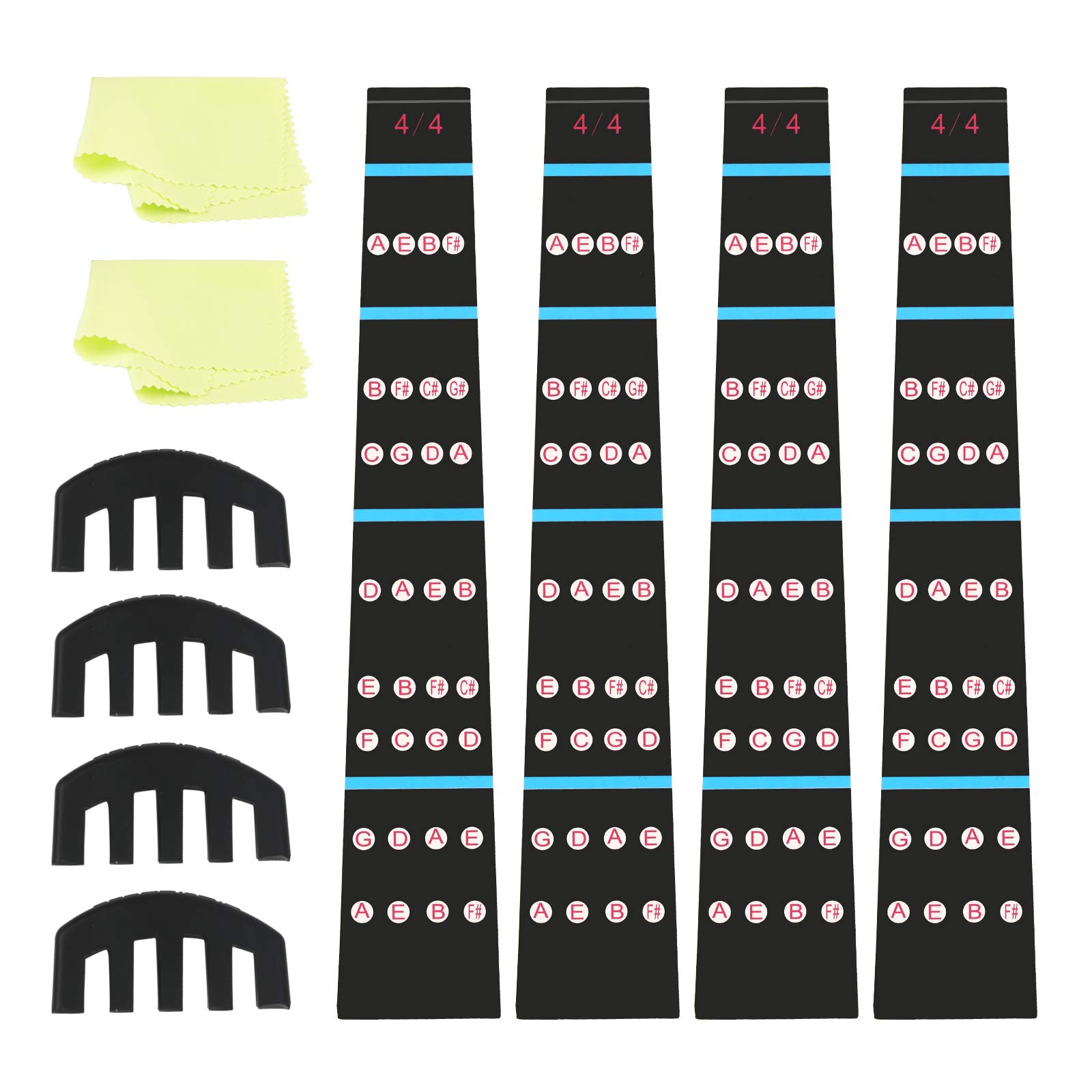 Buy LOPOTIN 4Pcs Violin Fingerboard Stickers 4/4 Fret Marker Lables ...