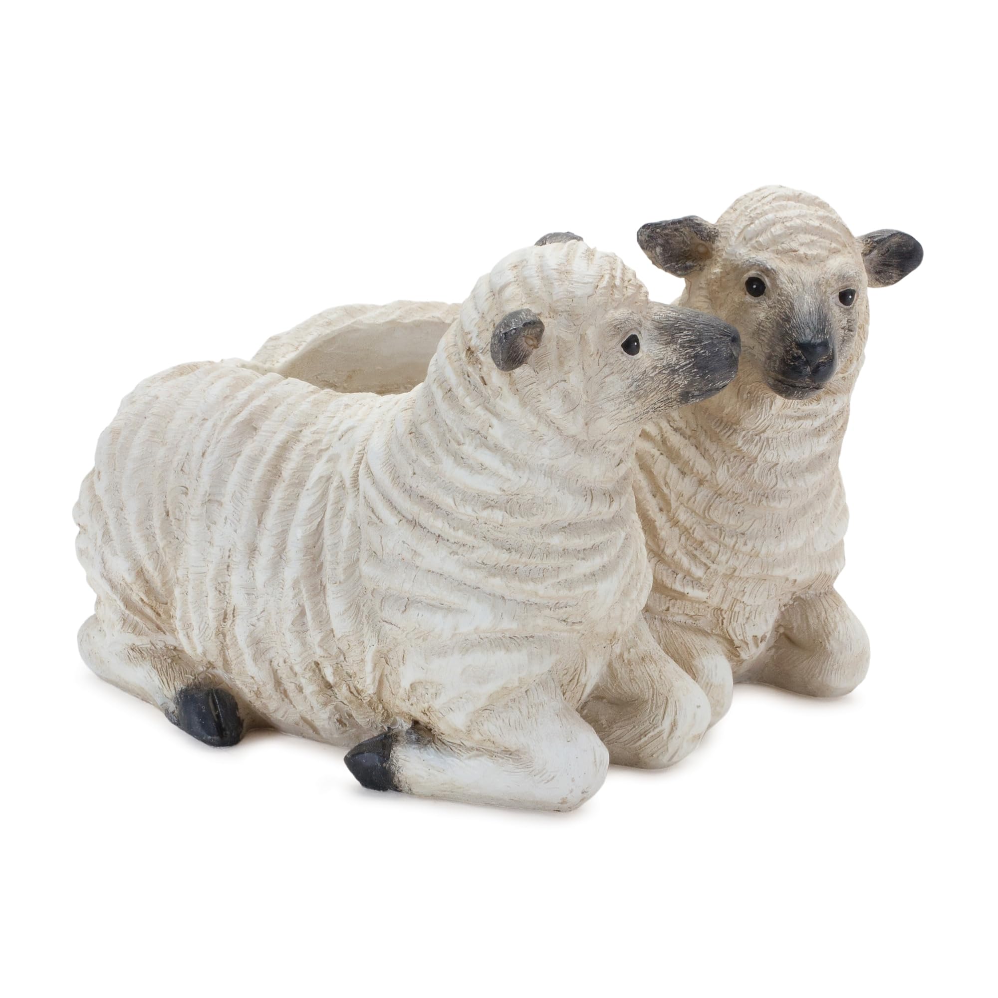Amazon.com : Melrose Couple Sheep Planters - 7.25" - Beige and Black ...