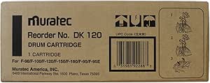 Amazon.com: Unidad de tambor DK120 Muratec DK-120 para la serie F95, y otros : Electrónica