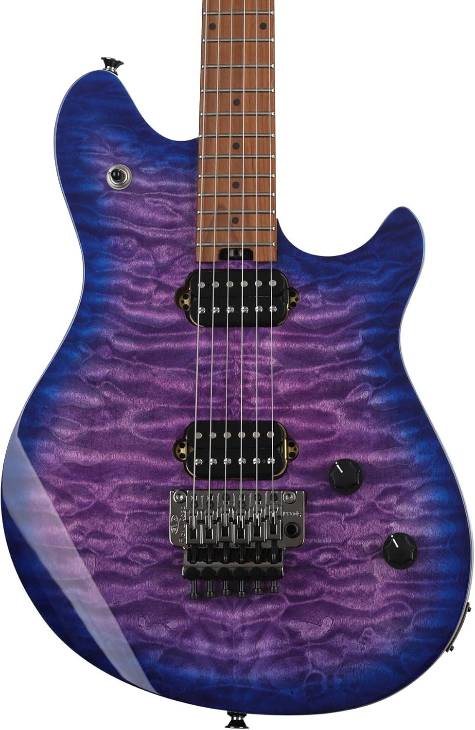 Amazon.com: EVH Wolfgang Standard QM Electric Guitar - Northern Lights ...