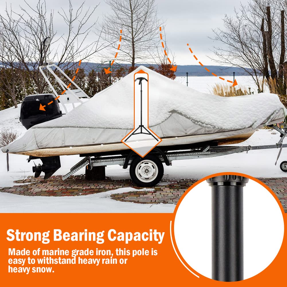 Snapklik.com : iCOVER Boat Cover Support Pole System-Height Adjustable ...
